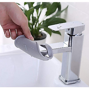 AKOAK 2 Pcs Faucet Expander Blade Design Child Safety Faucet Expander for Toddlers Children Hand Washing Assistant Bathroom Sink Supplies