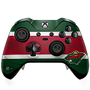 Skinit Decal Gaming Skin compatible with Xbox One Elite Controller - Officially Licensed NHL Minnesota Wild Jersey Design