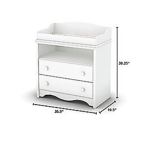 South Shore Heavenly Collection Changing Table, Pure White
