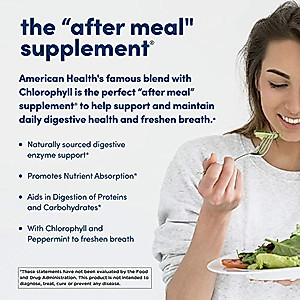 American Health Papaya Enzyme with Chlorophyll Chewable Tablets - 600 Count (200 Total Servings)