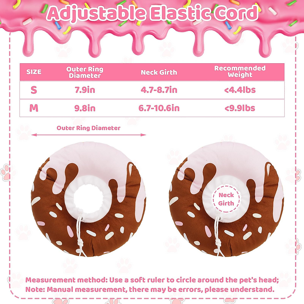 GGSTDDUP Cat Cone Collar Soft Cat Recovery Collar Adjustable Cat and Dog Cone Postoperative Recovery Collar Elizabethan Collar for Cats and Small Dogs(Brown S)