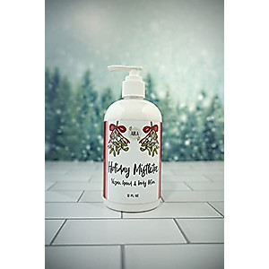 Aira All Natural Moisturizing Hand Lotion, Vegan Hand Lotion for Men and Women, Luxury Skincare for Bathroom, Christmas Gift, Holiday Lotion for Sensitive Skin, Holiday Mistletoe Scent - 12 Ounce Bottle