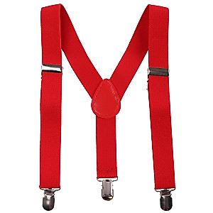 Baby Boys First Birthday Adjustable Y Back Elastic Clip Suspenders Cake Smash Outfit Tuxedo Pre-tied Bloomers Bowtie set Z# Red