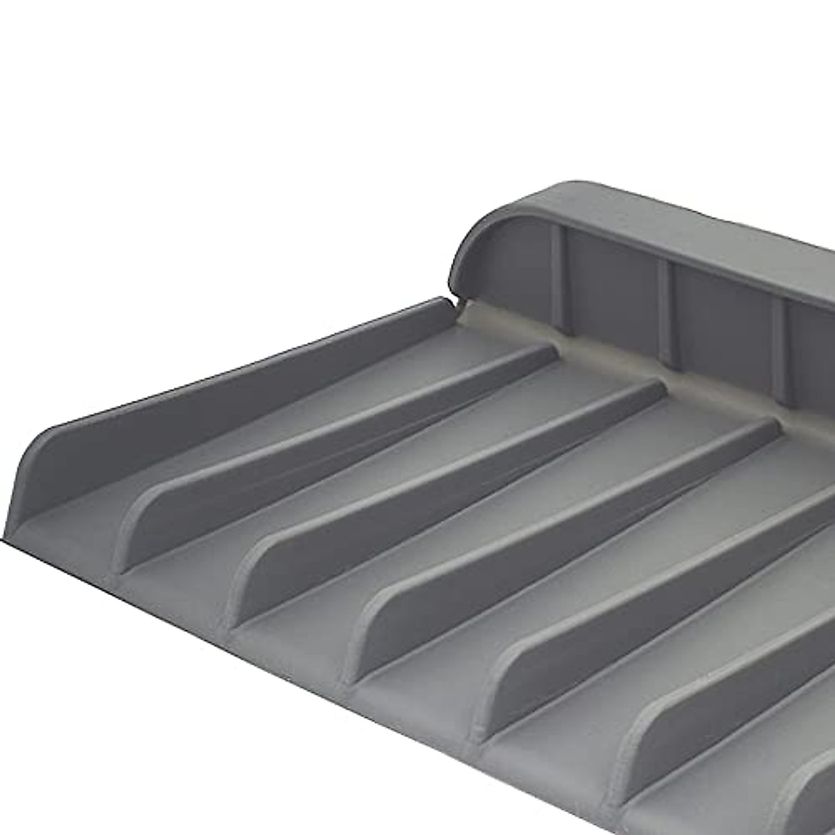 Kitchen Sink Splash Guard,Silicone Faucet Mat for Kitchen Sink，Sink Draining Pad Behind Faucet ,Drip Protector for Kitchen for Kitchen Bathroom Farmhouse (Gray)