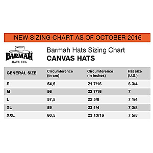 Barmah Hats Canvas Drover Hat 1057BE / 1057KH / 1057BR / 1057BL - Khaki - XLarge