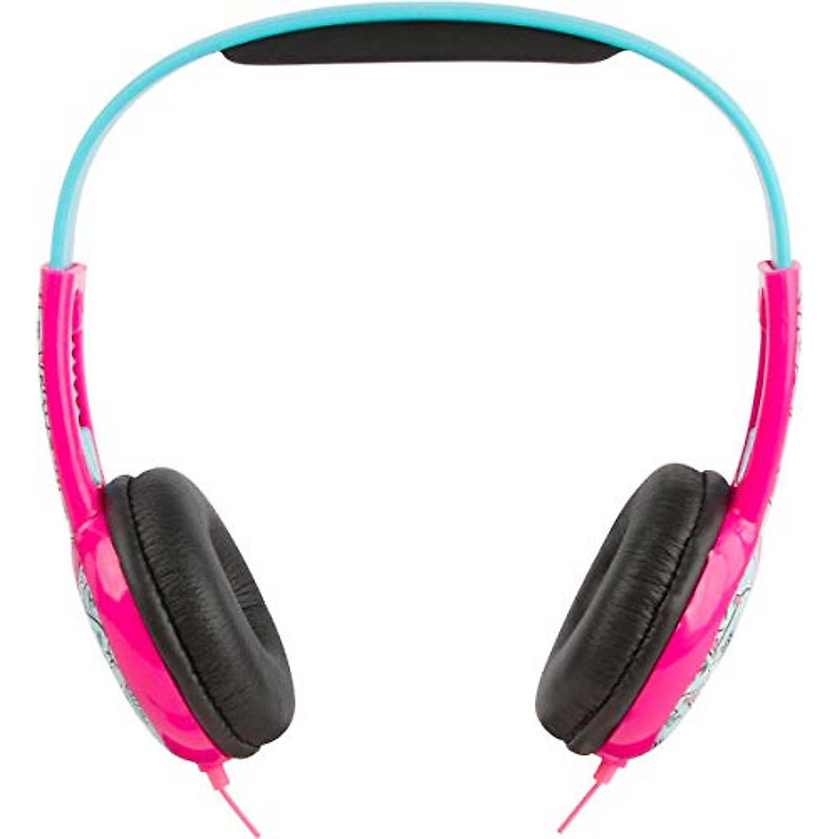 L.O.L. Surprise! Kids Safe Over The Ear Headphones HP2-03136 | Kids Headphones, Volume Limiter for Developing Ears, 3.5MM Stereo Jack, white/black Recommended for Ages 3-9, by Sakar