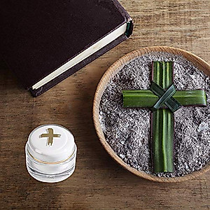 Church Supply for Ash Wednesday Easter Service 2" White Acrylic Container Ashes Pyx