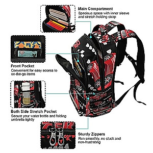 MFTJYO Cars Pattern Grunge Backpack Girls Boys School Book Bag Elementary Schoolbag Kids Bookbag College Travel Laptop Daypack Casual Rucksack with Reflective Strip