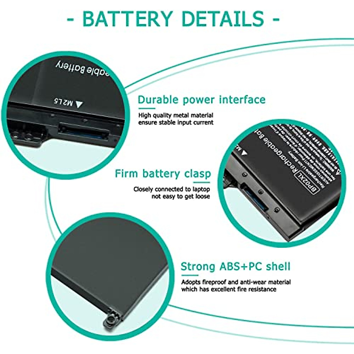 BP02XL 849909-850 Battery for HP Pavilion 15-AU 15-AW series 15-AU057CL 15-AU063NR 15-AU023CL 15-AU123CL 15-AU062NR 15-AU018wm 15-AU020WM 15-AU030WM 15-AW002LA 15-AW053NR 15-AU091NR 15-AU023CL