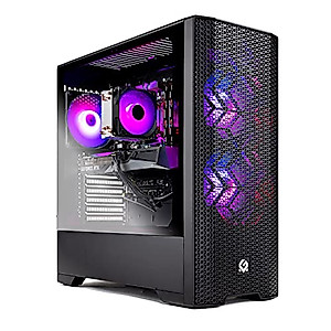 Skytech Blaze 3.0 Gaming PC Desktop – Intel Core i5 12400F 2.5 GHz, NVIDIA RTX 3060, 500GB NVME SSD, 16GB DDR4 RAM 3200, 600W Gold PSU, 11AC Wi-Fi, Windows 11 Home 64-bit,Black