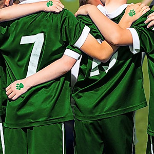 FashionTats Green Paw Prints Temporary Tattoos | 20-Pack | Skin Safe | MADE IN THE USA | Removable