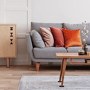 Super Sliders 3 1/2" x 6" Oval Reusable Furniture Sliders for Carpet - Effortless Moving and Surface Protection, Beige (8 Pack)