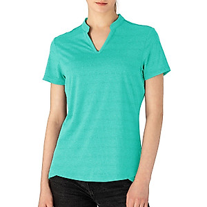 Rdruko Women's UPF 50+ Sun Protection Shirts Short Sleeve Quick Dry Hiking Shirts(Lake Blue, US XXL)