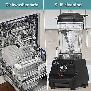 OMMO Professional Blender, Countertop Blenders for Kitchen Max 1800W, Home and Commercial Blender with Timer, 68oz BPA Free Blender for Shakes and Smoothies, Nuts, Ice and Fruits, Dishwasher Safe