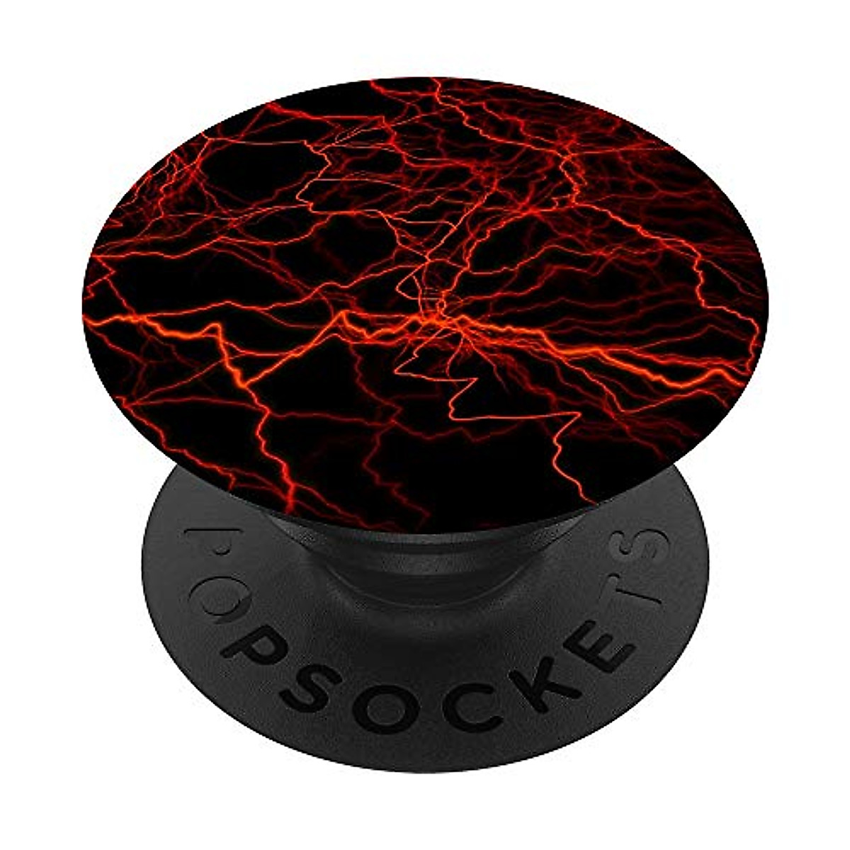 Red Lightning Abstract Textures Gift PopSockets PopGrip: Swappable Grip for Phones & Tablets