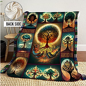 ONLANKET Tree of Life Blanket Beautiful Red Car Collection Throw Fleece Blanket for Couch, Sofa, Bed, Super Soft Cozy Luxury Bed Blanket 60" x 80"