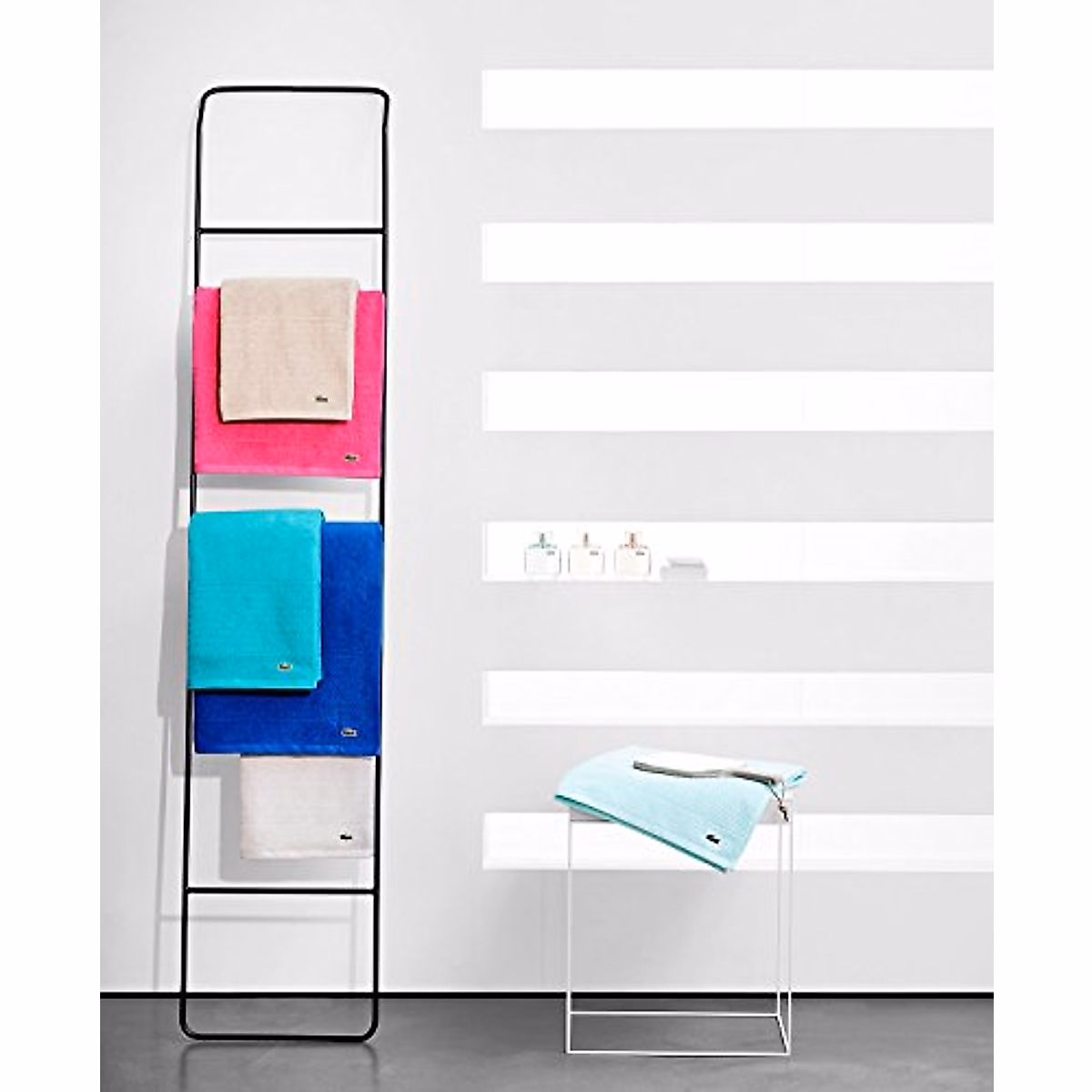 Lacoste Legend Bath Towel, Supima Cotton, 650 GSM, 30"x54", White