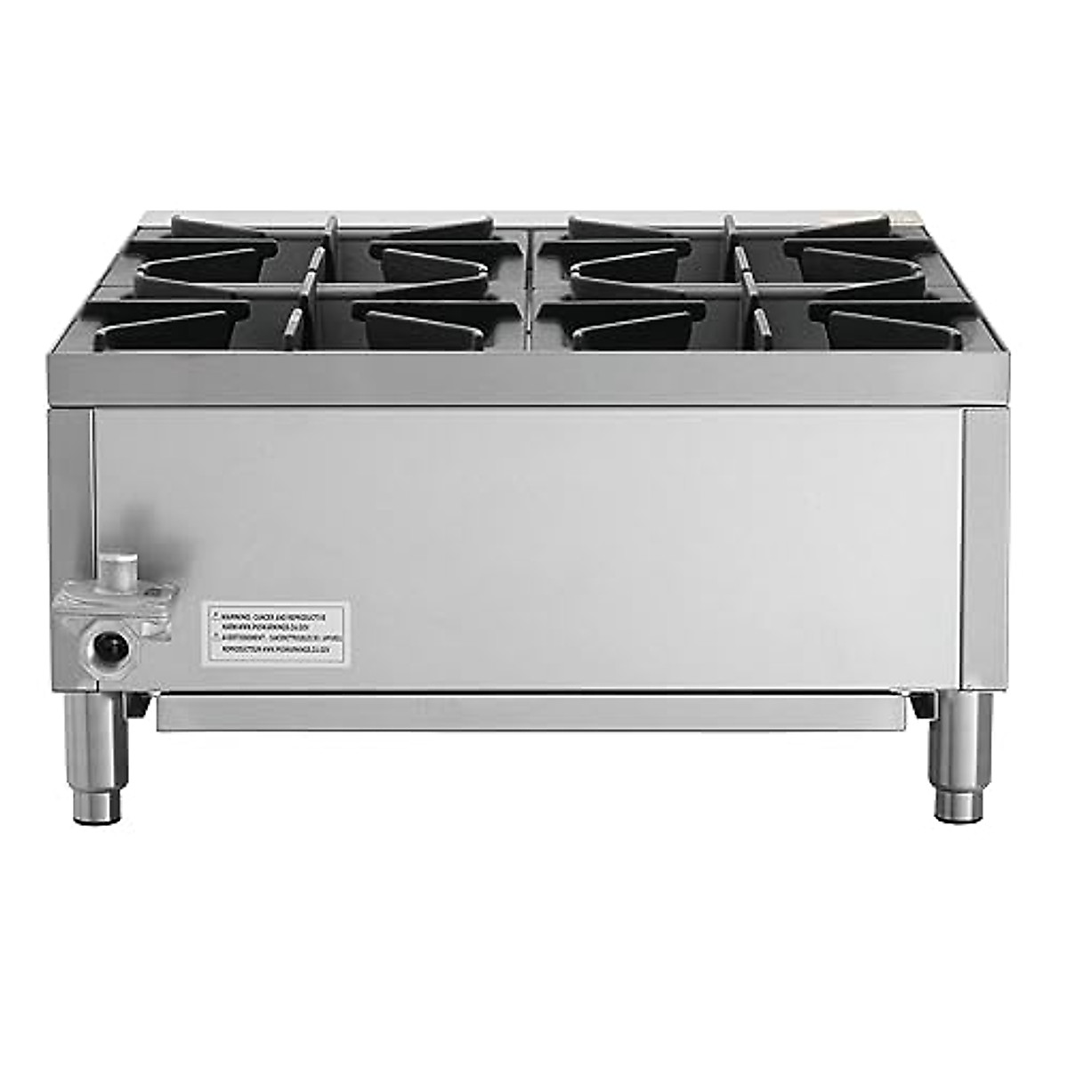 Kratos 29Y-071 4-Burner Gas Hot Plate, 24"W, Natural Gas, Field Convertible to LP