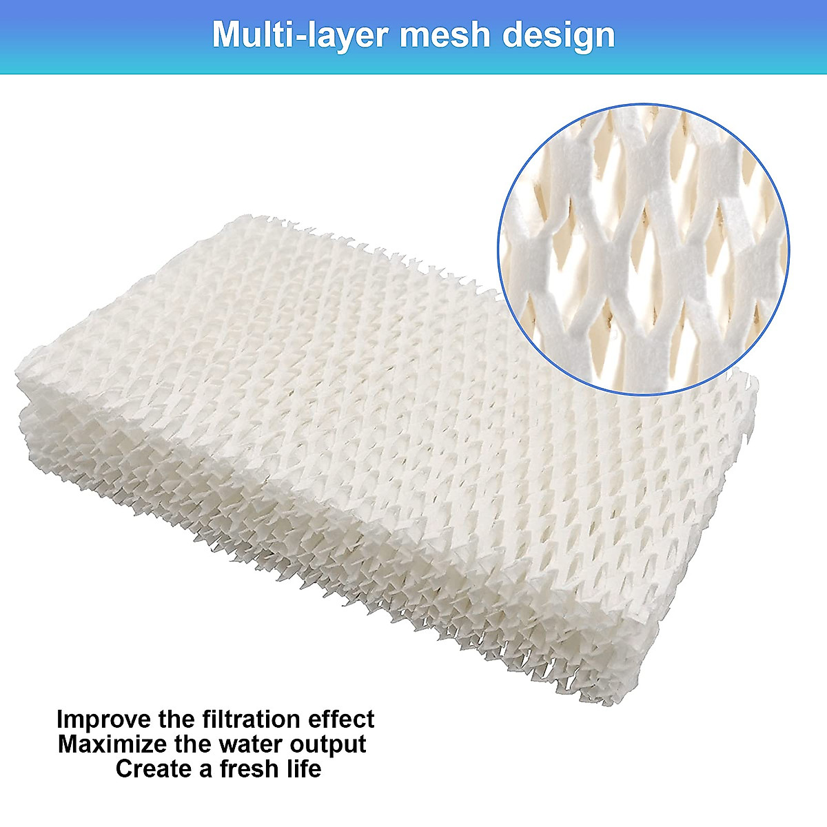 AEERT 2Pcs WF813 Humidifier Wicking Filters Replacements, Humidifier Filters Replacements Fit for Relion Humidifier Model RCM832 RCM832N Procare PCWF813 PCCM832N PCCM840 Duracraft DH830 DH832