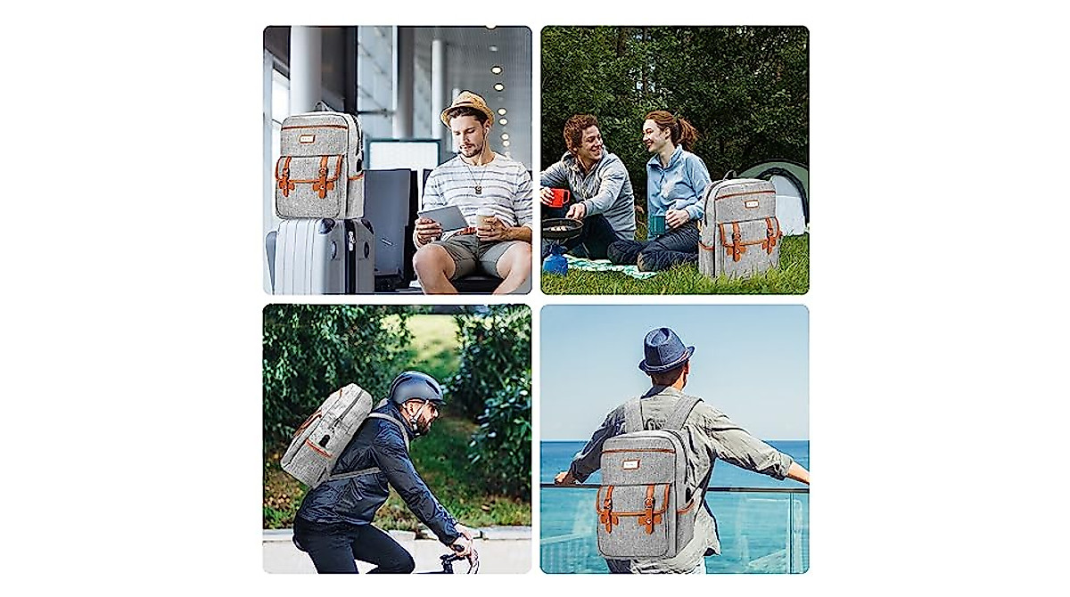Nicole Miller Travel Laptop Backpack - Anti Theft & USB Port