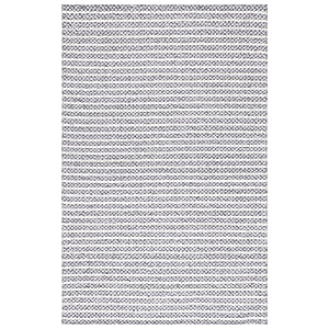 SAFAVIEH Marbella Collection Area Rug - 6' x 9', Grey & Ivory, Handmade Fringe Wool, Ideal for High Traffic Areas in Living Room, Bedroom (MRB207F)