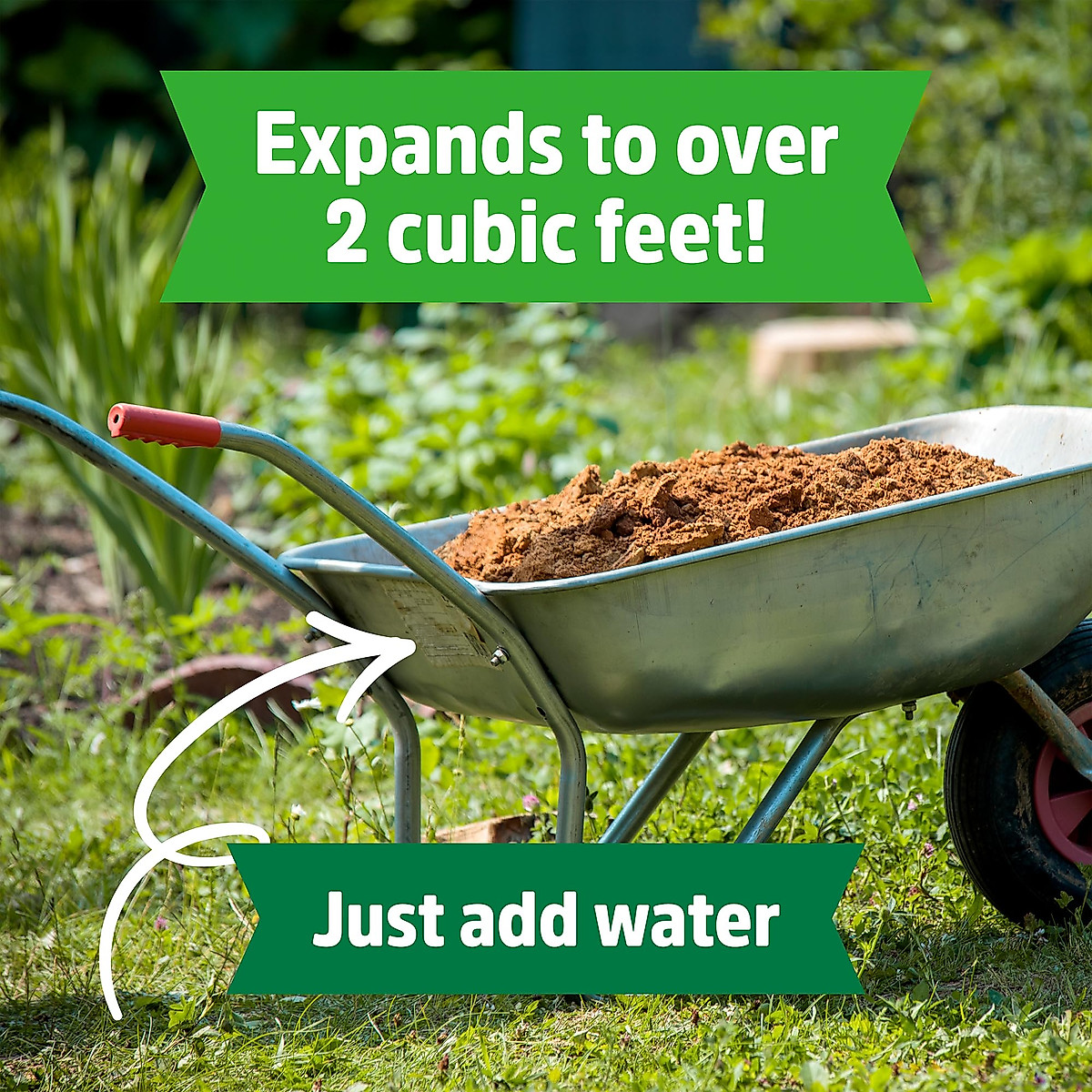 Back to the Roots Organic Coir, 51 Quart Expanding Soil, Great for Seeds and Potting