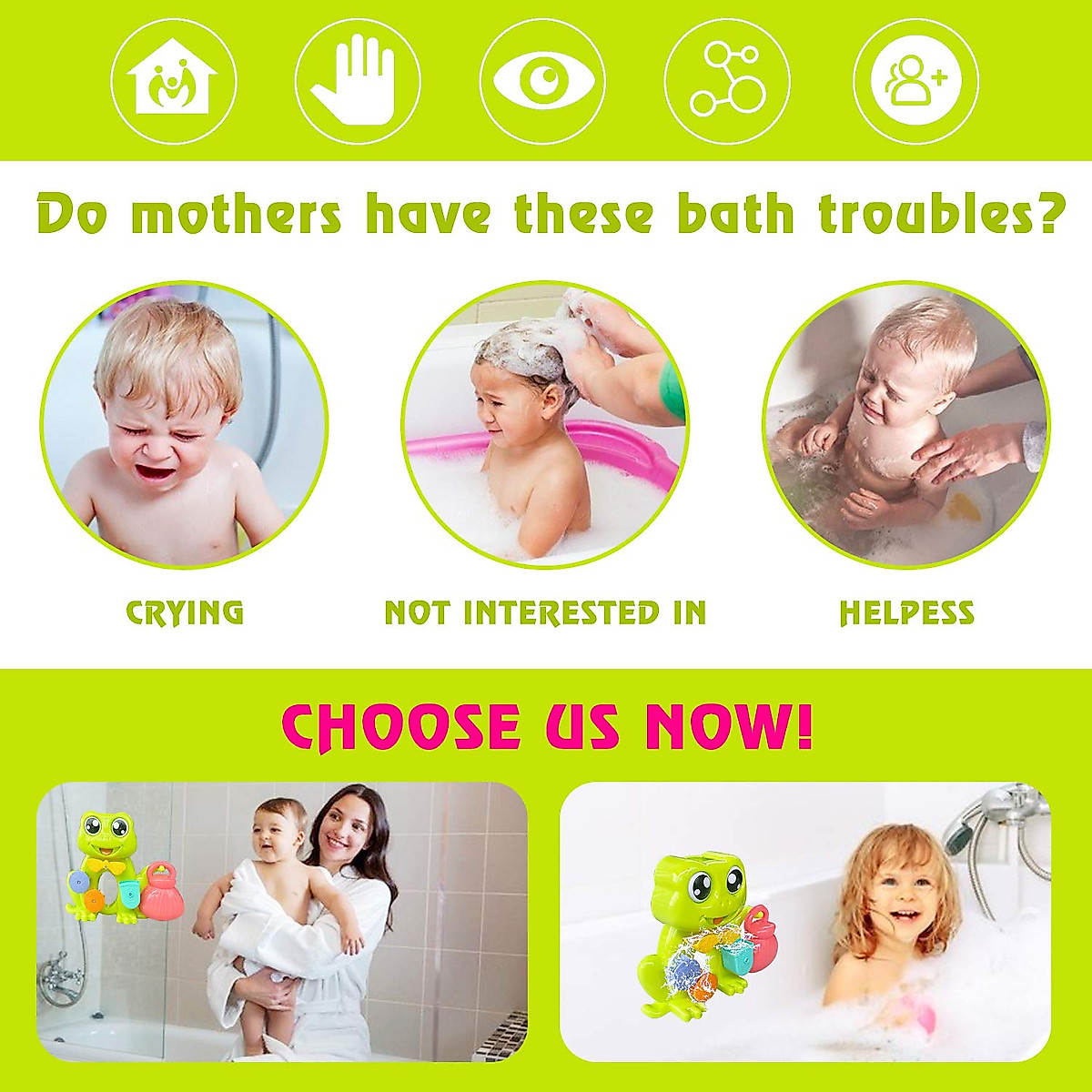 AOLUXLM Bathtub Toys for Toddlers Baby Kids,Shower Bath Baby Toy for Boys Girls as Gifts with Stack Cup Toys for Swimming Pool