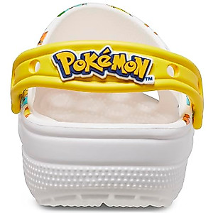 Crocs Unisex Classic Pikachu Clogs, Pokemon Shoes, White/Multi, Numeric_5 US Men