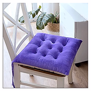 DINGZZ Indoor Outdoor Soft Cushion Thicken Square Seat Pad Home Office Sofa Throw Pillow Textile Mat ( Color : Gray , Size : 38*38cm )