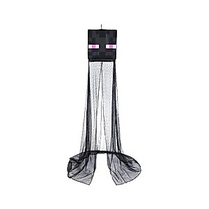 Minecraft Enderman Kids Bed Canopy Curtains for Ceiling, Hanging Mosquito Netting Cover for Reading Nook, Sleeping Tent | Playroom Accessories, Home Decor Room Essentials | Video Game Gifts