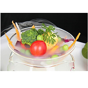 Yardwe Salad Serving Bowl Ramekins Dishes Salad Container Cold Dip Container Glass Container Clear Glass Bowls Nut Dish Salad Display Bowl Dip Bowls Food Cooking Vegetable Bowl