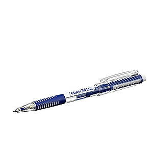 Paper Mate Clearpoint Break-Resistant Mechanical Pencils, HB 2 Lead (0.7mm) Pencil with Comfort Pencil Grip and Pencil Eraser Dark Blue, 12 Count