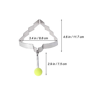 DOITOOL 2 Pcs Stainless Steel Omelette Egg Frying Mold Fried Egg Shaper Pancake Mould DIY Kitchen Cooking Tools (Christmas Tree) Christmas Supplies