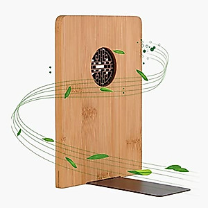 Bookends Natural Wood Adjustable Bookshelf, Office Living Room Desktop Decoration Storage Shelf, Large-Capacity Organizer for Home Office bookends