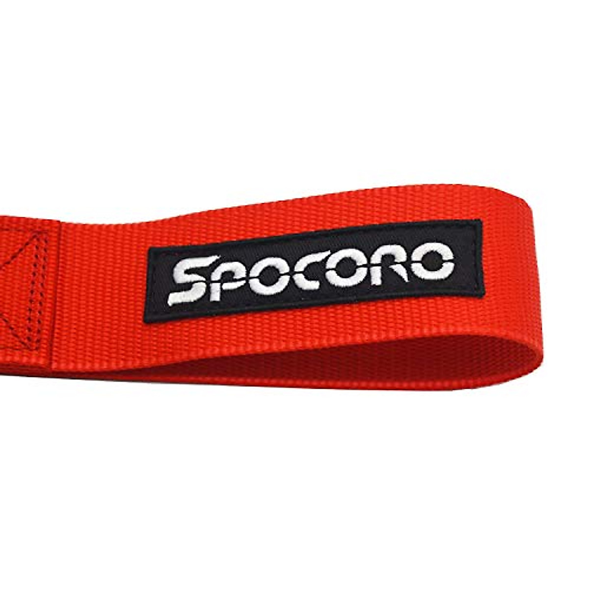 Spocoro Car Racing Tow Strap,Front or Rear Bumper Tow Strap Red (Pack of 1)