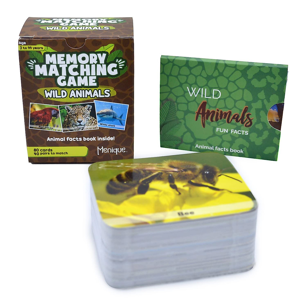 Menique, Wild Animals, Memory Matching Game