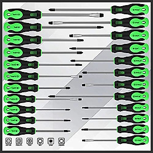 SWANLAKE 118PCS Magnetic Screwdrivers Set With Plastic Ranking,Tools For Men