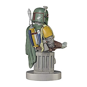 Exquisite Gaming: Star Wars: Boba Fett - Star Wars Original Mobile Phone & Gaming Controller Holder, Device Stand, Cable Guys, Licensed Figure