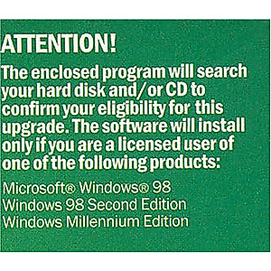 Microsoft Windows XP Home Edition Upgrade - Old Version
