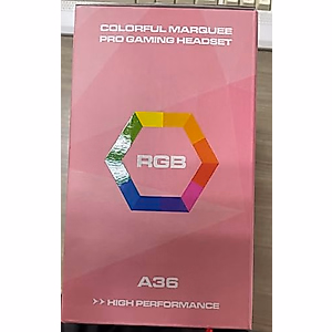 IMYB A36 Gaming Headset with Microphone for Pc, Xbox One Series X/s, Ps4, Ps5, Switch, Stereo Wired Noise Cancelling Over-Ear Headphones with Mic, RGB, for Computer, Laptop, Mac, Gamer (Pink)