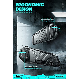 SUPCASE for Nintendo Switch OLED Case 2021 (Unicorn Beetle Pro), [Military-Grade Protection] [Switch Console Compatible] Dockable Protective Cover Accessories for Nintendo Switch OLED, FrostBlack