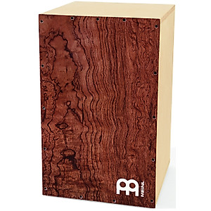 Meinl Deluxe Make Your Own Snare Cajon Kit with Tool Box - MADE IN EUROPE - Burl Wood Frontplate / Baltic Birch Body, Includes Easy to Follow Manual, 2-YEAR WARRANTY (DMYO-CAJ-BU)