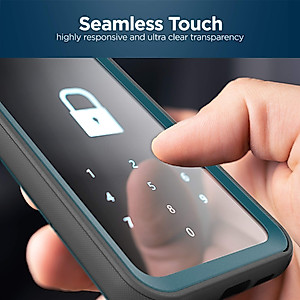 ENCASED RebelShield Designed for Pixel 5 Case with Screen Protector, Heavy Duty Full Body Protective Cover with Build-in Screen Guard for Google Pixel 5 5G - Blue