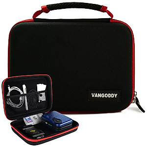 Mini Projector Case Travel Carrying Bag with Handles and Accessory Pockets fits Small Portable Projectors from TOUMEI, ARTLii, RIF6, PoFun, DBPOWER, TENKER, DR.J, GooDee, FUNAVO