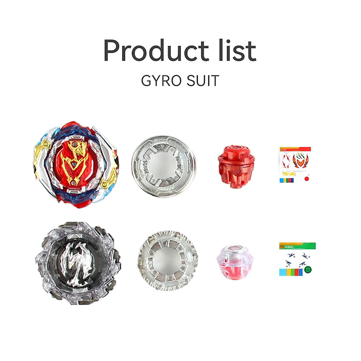 Battling Tops Burst Battle B-201 Gyro Toy Set with B-184 and B-200 Left & Right Launchers