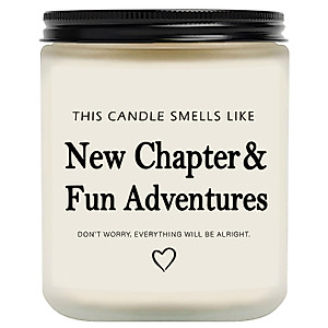 New Beginnings Gifts for Women Men, New Job Gifts for Women, Going Away Gifts for Friends Coworker, Divorce Gifts for Women, Lavender Scented Candle