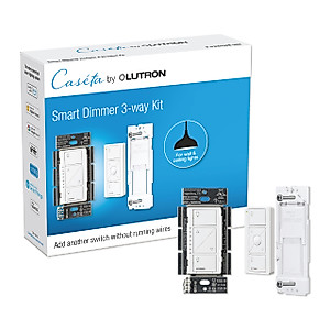 Lutron Caséta Smart Home Dimmer Switch and Pico Remote Kit, Works with Alexa, Apple HomeKit, Ring, Google Assistant (Smart Hub Required) | P-PKG1WB-WH | White