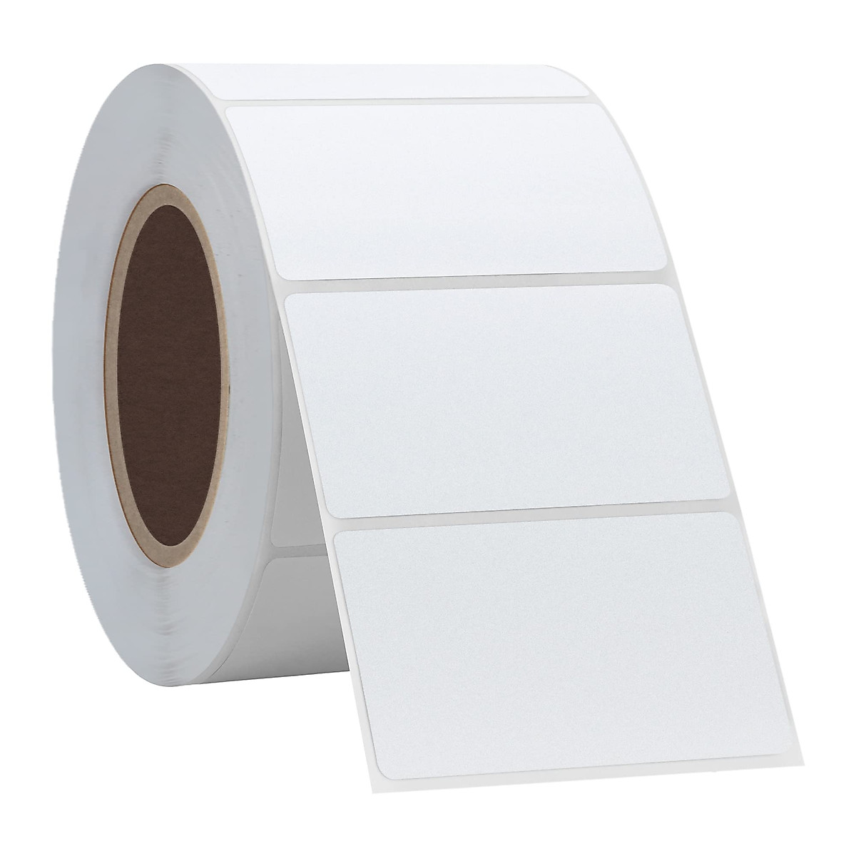 Hybsk 2.25x1.25 inch Direct Thermal Labels for Barcodes, Address, Compatible with Rollo Label Printer & Zebra Desktop Printers (2.25"x1.25",White)