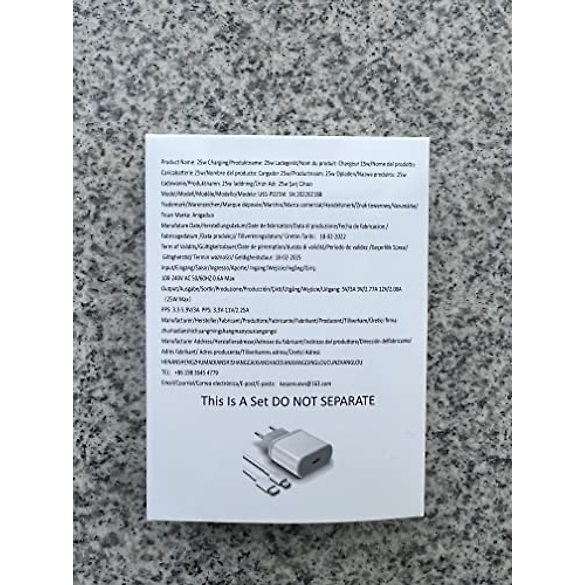 Anigaduo 25W USB C European Plug Adapter with 6FT Cable for iPhone 14/14 Pro/14 Pro Max/14 Plus/13/12/11, Travel USBC Charging Power Charger Cord for Europe EU Euro Spain Italy France Germany…