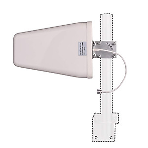 10 dBi Wideband Directional Antenna High Gain Log Periodic Antennas 50 Ohm 3G/4G/LTE/Wi-Fi Universal Fixed Mount Yagi Antenna (698-2700 MHz)